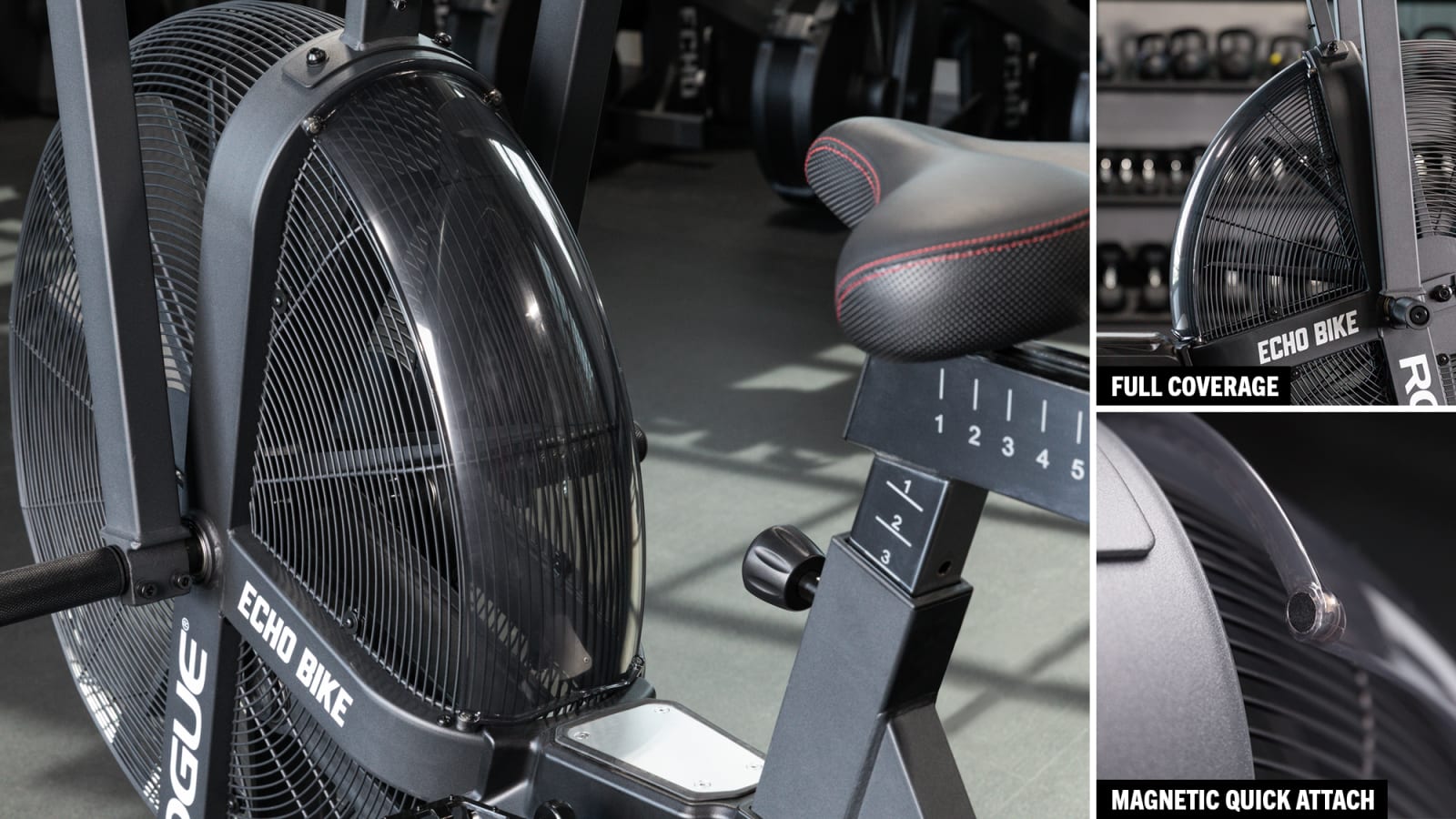 Rogue ECHO Bike Wind Guard - 75 Degrees - V2 | Rogue Fitness Canada